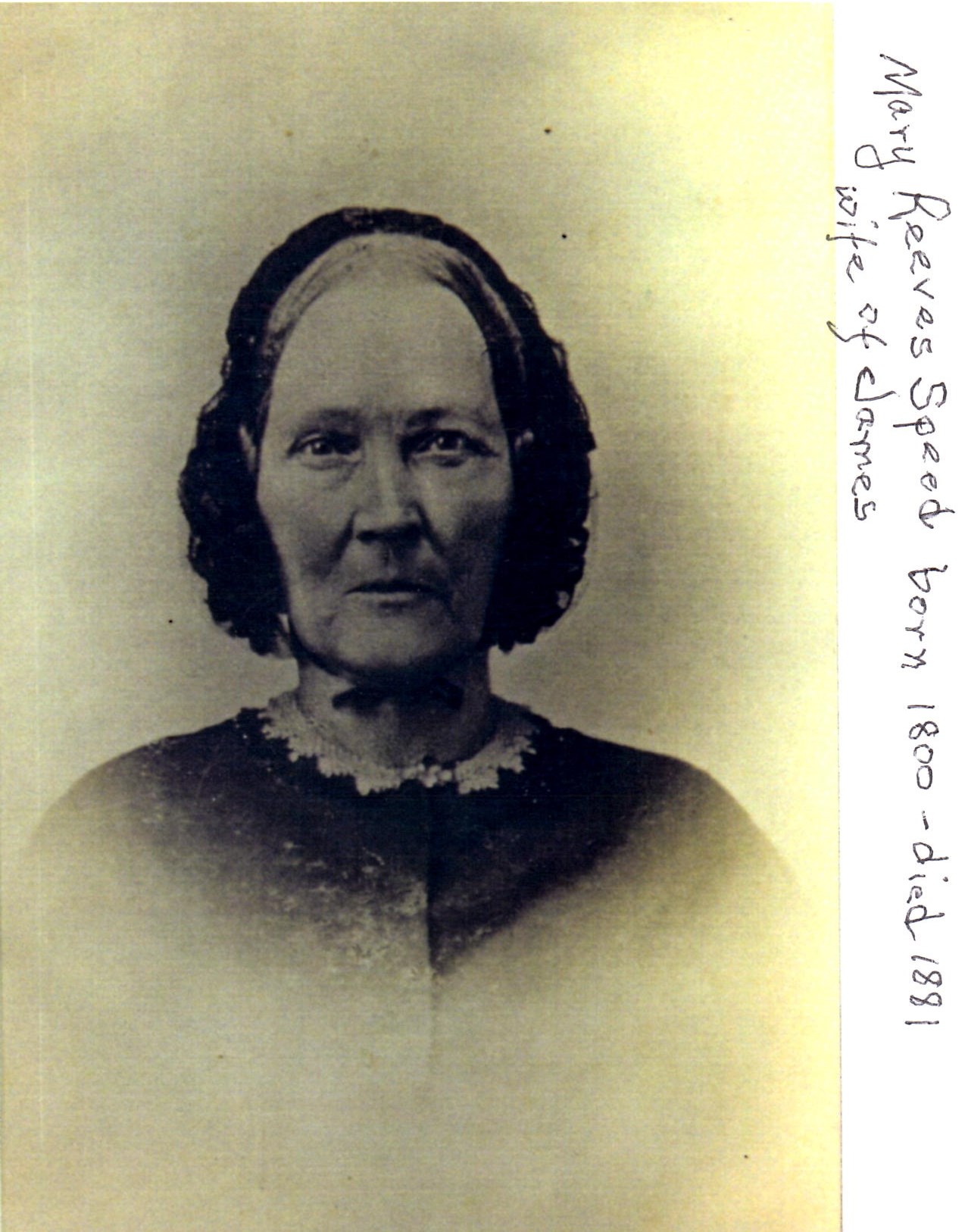 Mary – Wife of James Speed